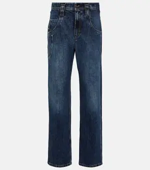 Brunello Cucinelli Mid-rise Wide-leg Jeans