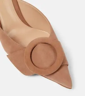 GIANVITO ROSSI Suede Mules
