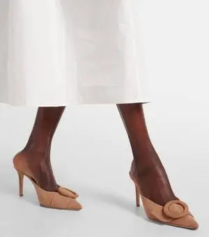 GIANVITO ROSSI Suede Mules
