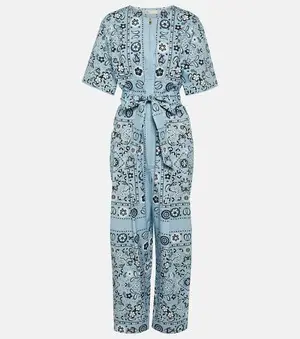 Tory Burch Printed Cotton Jumpsuit