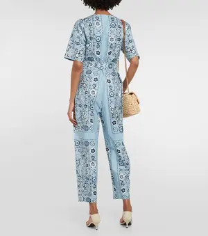 Tory Burch Printed Cotton Jumpsuit