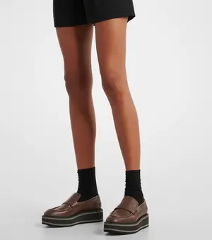 Clergerie Bahati Leather Platform Loafers