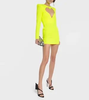 Alex Perry Heart Cutout Minidress