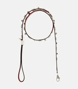 CHRISTIAN LOUBOUTIN Loubileash Spiked Leather Dog Leash - Multicoloured