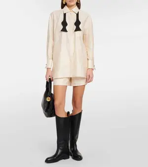 Max Mara Piadena High-rise Cotton Shorts