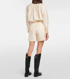 Max Mara Piadena High-rise Cotton Shorts
