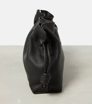 Loewe Flamenco Leather Clutch - Black