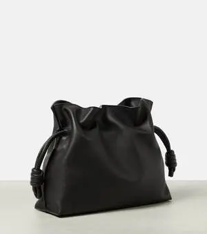 Loewe Flamenco Leather Clutch - Black