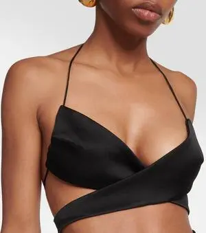 Alex Perry Hudson Halterneck Bra Top