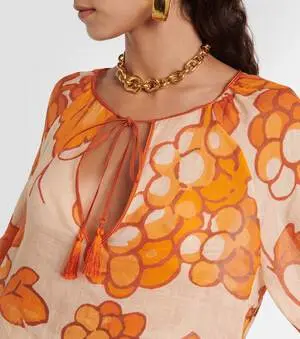 Etro Printed Ramie Tunic
