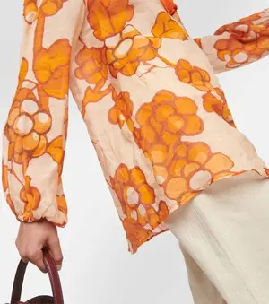 Etro Printed Ramie Tunic