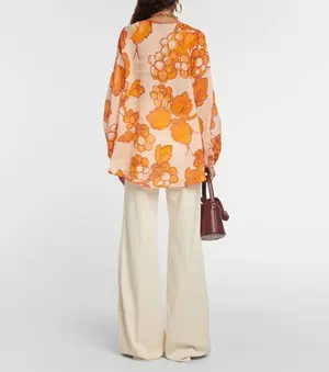 Etro Printed Ramie Tunic