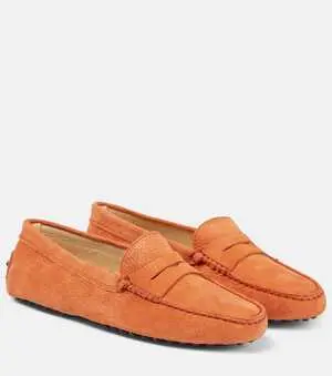 TOD'S Gommino Leather Moccasins - Orange