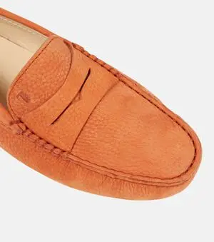 TOD'S Gommino Leather Moccasins - Orange