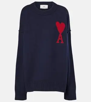 AMI Paris De Coeur Wool Sweater