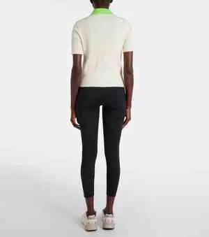 Tory Burch Pointelle Cotton Polo Shirt