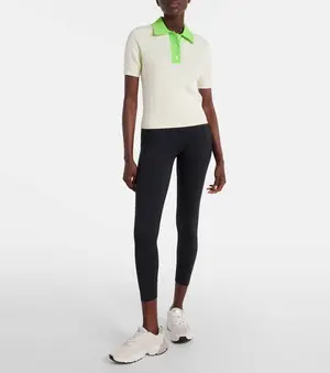 Tory Burch Pointelle Cotton Polo Shirt