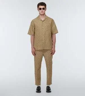 Gucci Gg Supreme Cotton-blend Pants