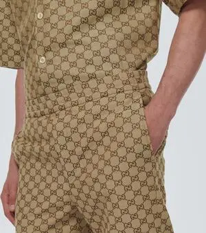 Gucci Gg Supreme Cotton-blend Pants