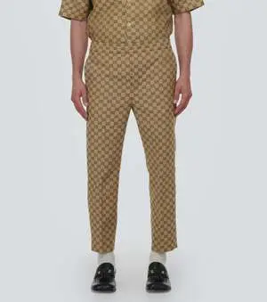 Gucci Gg Supreme Cotton-blend Pants