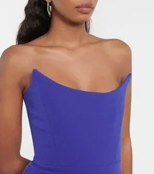 Alex Perry Strapless Crepe Mini Dress