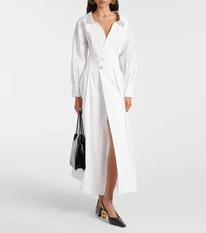 Altuzarra Isabela Cotton-blend Midi Shirt Dress