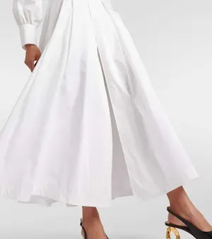 Altuzarra Isabela Cotton-blend Midi Shirt Dress