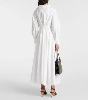 Altuzarra Isabela Cotton-blend Midi Shirt Dress
