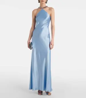 Staud Cadence Beaded Gown