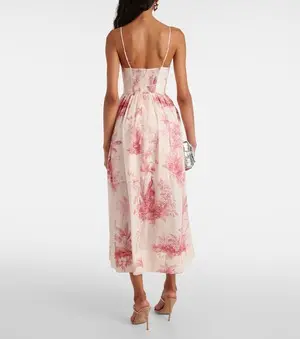 Zimmermann Waverly Floral Bustier Dress