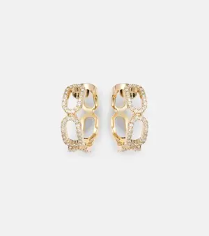 BUCHERER FINE JEWELLERY Link 18kt Yellow Diamond Earrings - Gold