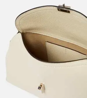 TOTEME T-lock Leather Clutch - White