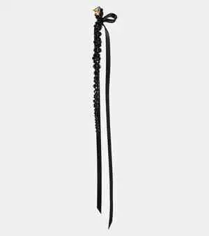 Simone Rocha Bow-embellished Crystal Drop Earrings