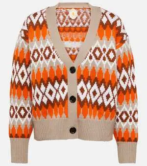 Jardin Des Orangers Wool And Cashmere Cardigan - Multicoloured