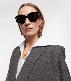 Loewe Rectangular Frame Sunglasses - Black