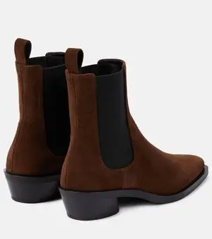 Proenza Schouler Bronco Suede Chelsea Boots - Brown