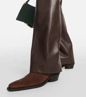 Proenza Schouler Bronco Suede Chelsea Boots - Brown
