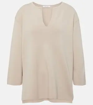 Max Mara Sottile Jersey Blouse - Neutrals
