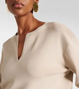 Max Mara Sottile Jersey Blouse - Neutrals