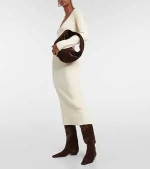 Khaite Suede Knee-high Boots - Brown