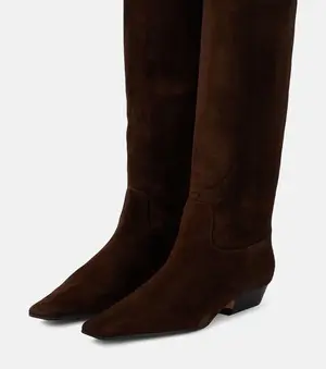 Khaite Suede Knee-high Boots - Brown
