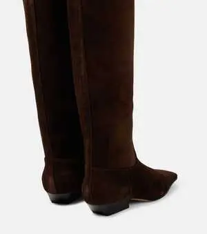 Khaite Suede Knee-high Boots - Brown