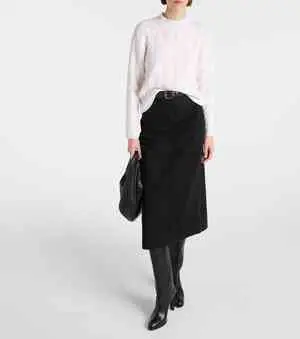 Vince Cable-knit Wool-blend Sweater