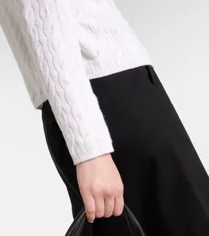 Vince Cable-knit Wool-blend Sweater