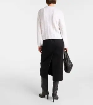 Vince Cable-knit Wool-blend Sweater