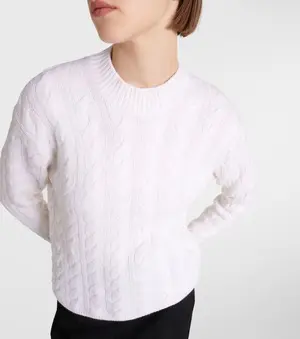 Vince Cable-knit Wool-blend Sweater