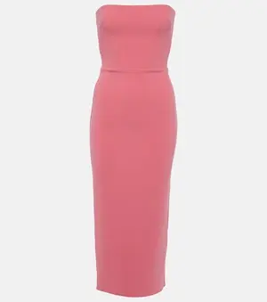 Alex Perry Strapless Midi Dress