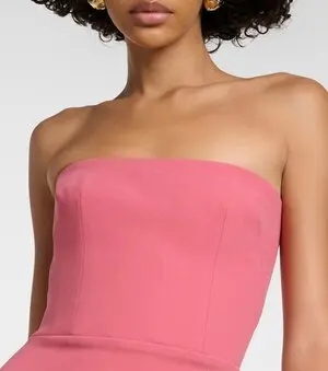Alex Perry Strapless Midi Dress
