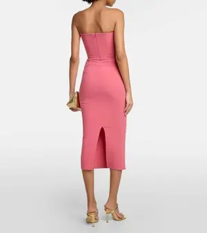 Alex Perry Strapless Midi Dress