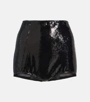 Dolce & Gabbana Sequined High-rise Briefs - Black